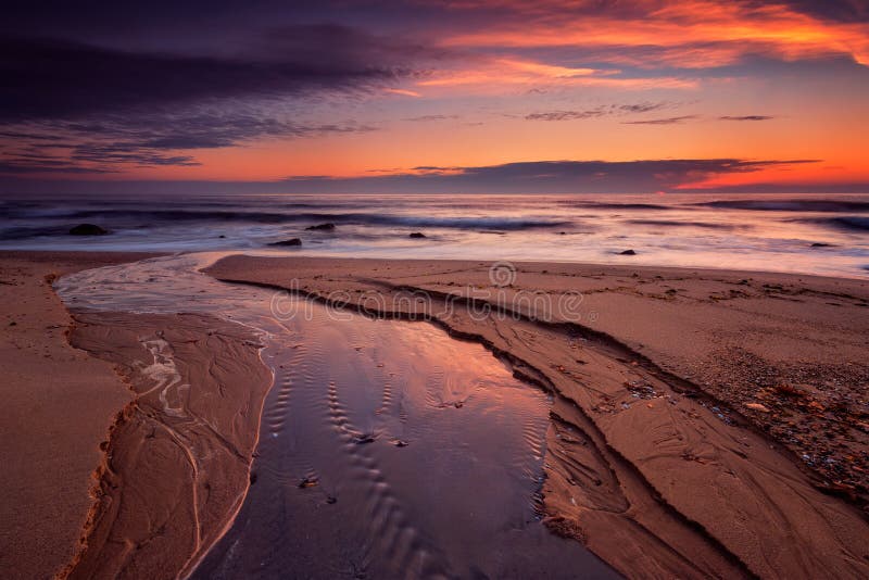 Alba del mare immagine stock. Immagine di quieto, esposizione - 63101211
