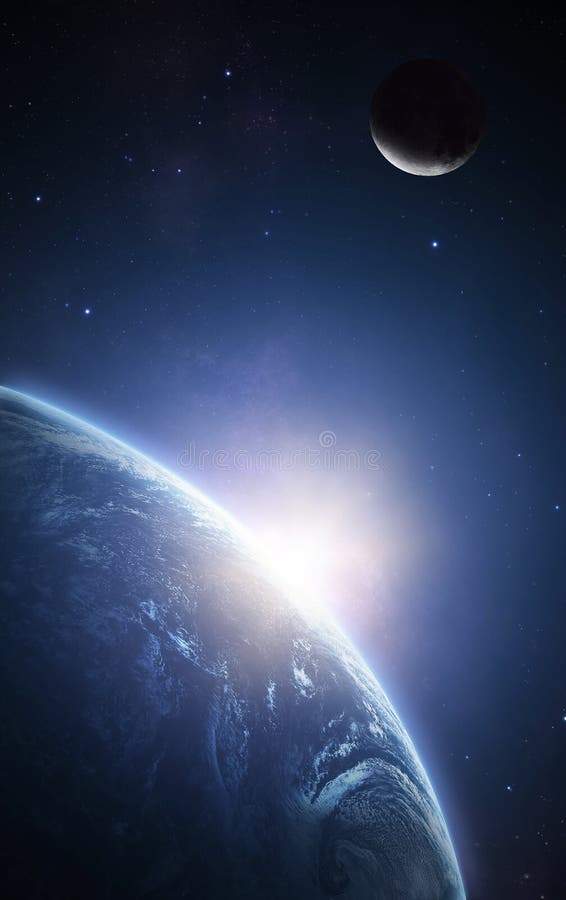 Alba della terra illustrazione di stock. Illustrazione di notte - 35258004