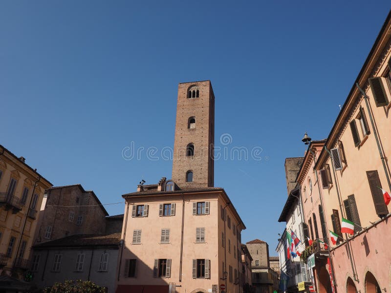 Piazza Risorgimento Square in Alba Editorial Photo - Image of piemonte ...