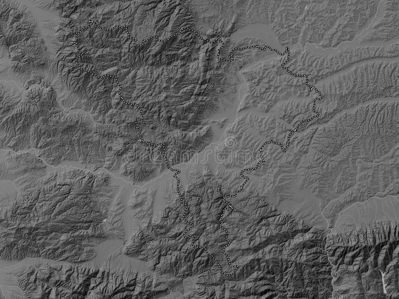 Alba, Romania. Grayscale. No Legend Stock Illustration - Illustration ...