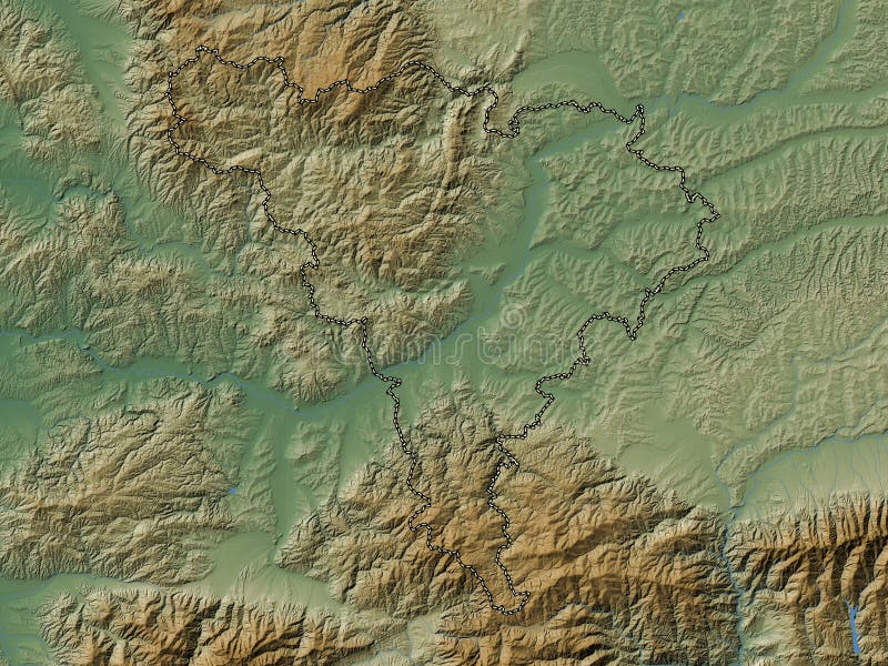 Alba, Romania. Physical. No Legend Stock Illustration - Illustration of ...