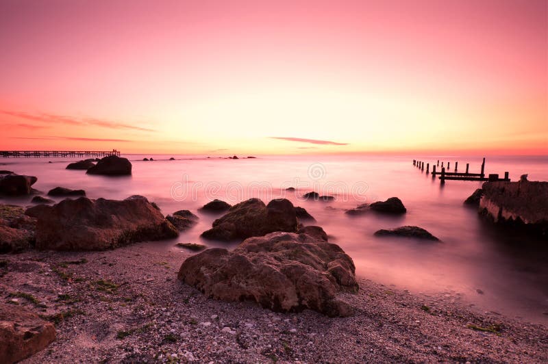 Alba rosa immagine stock. Immagine di mattina, orizzonte - 29319355