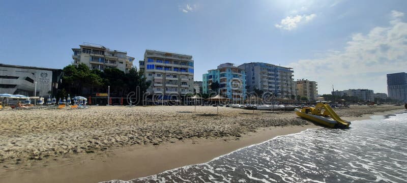 ALBANIA, DURRES - September View from Above To the Port of Durres in ...