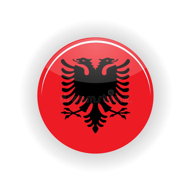 Albania Circle Flag Vector Hand Painted with Rounded Brush Stock Vector ... Albania Circle Flag Vector Hand Painted with Rounded Brush Stock Vector ...
