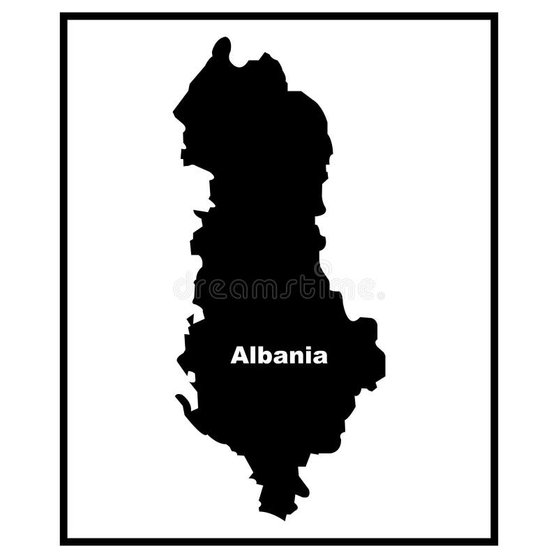 Albania map icon stock vector. Illustration of city - 296490148
