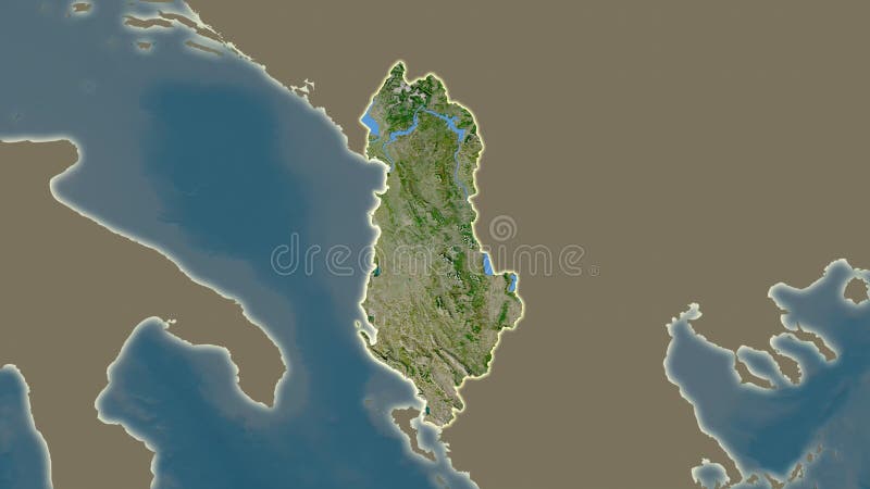 Albania Map And Satellite Image