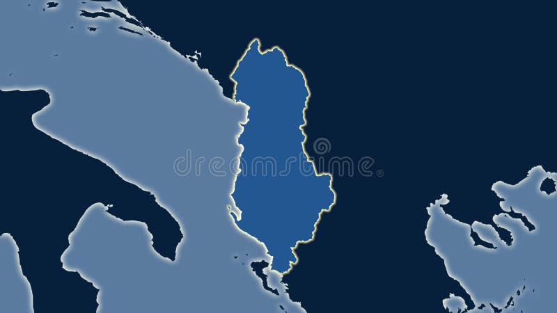 Albania - Solid Black Outline Border Map of Country Area. Simple Flat ... Albania - Solid Black Outline Border Map of Country Area. Simple Flat ...