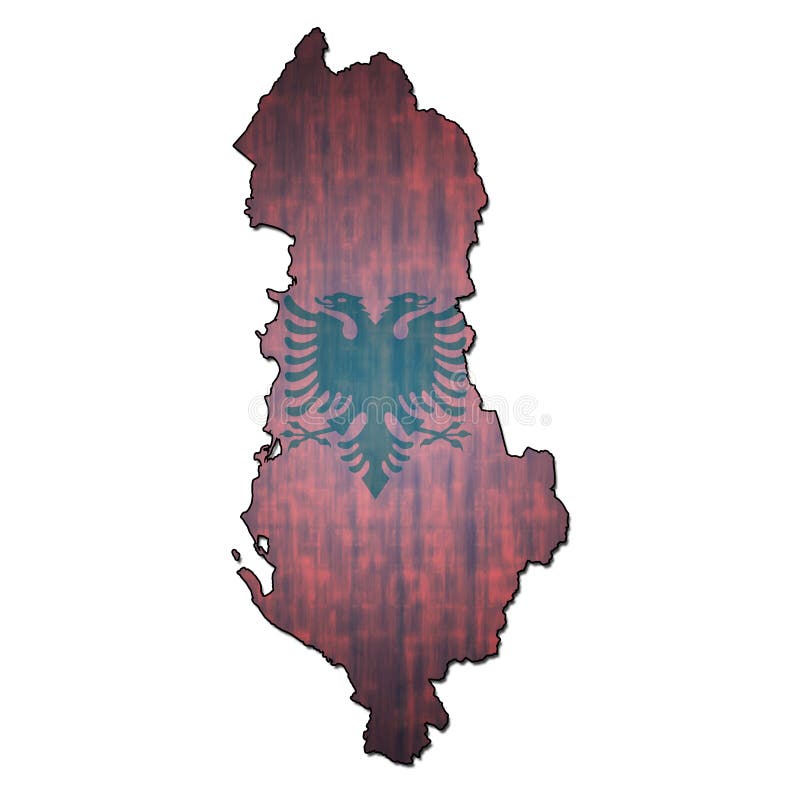 Albania Territory with Flag Stock Image - Image of territory, vintage ... Albania Territory with Flag Stock Image - Image of territory, vintage ...