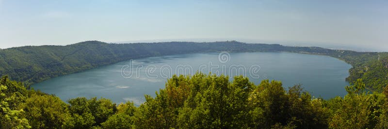 Albano lake stock image. Image of rome, italy, blue, attraction - 14160219