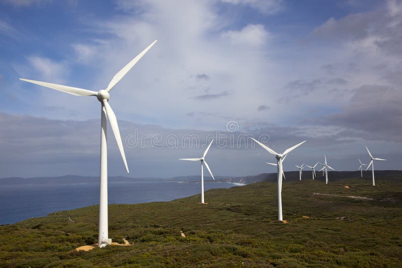 Albany Wind Farm stock image. Image of turbine, coast - 16492463