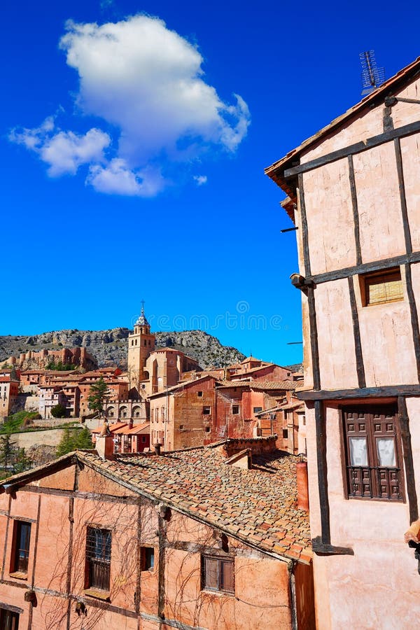 Albarracin Medieval Town at Teruel Spain Stock Photo - Image of city ...