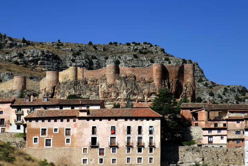 Albarracin (Teruel) Aragon Province - Spain Stock Photo - Image of ...