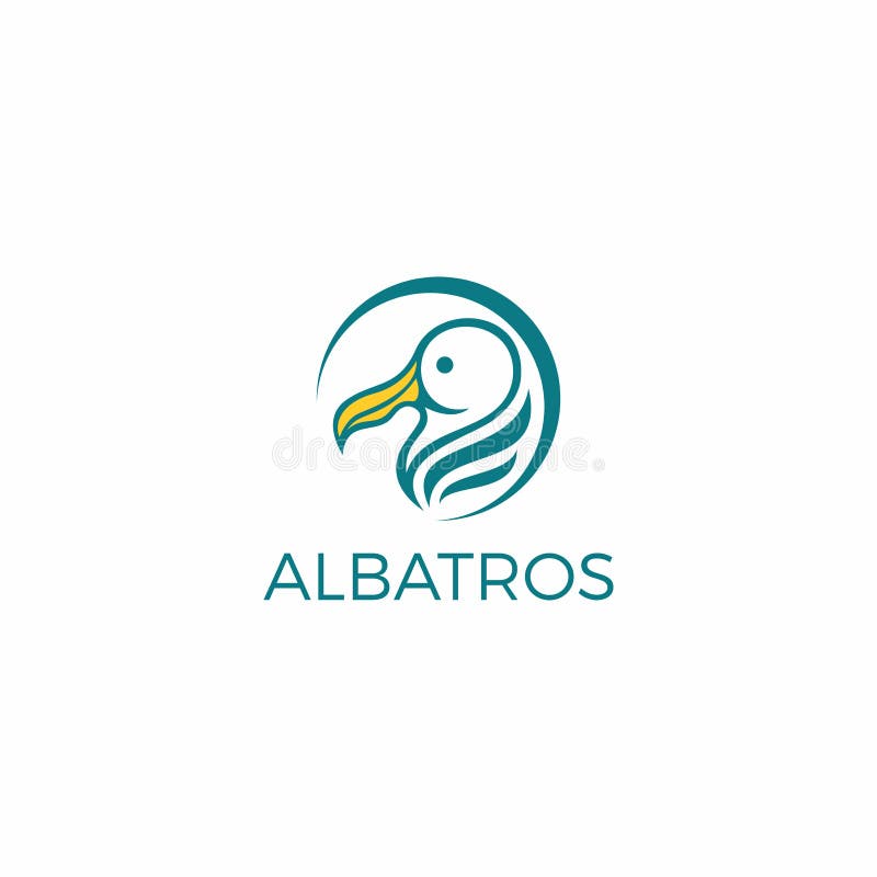 Albatros Logo Design Premium Vector, Bird Icon Stock Vector ...