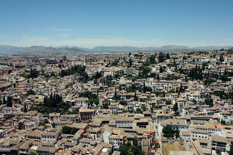 Albayzin Neighborhood in Granada, Spain Stock Photo - Image of ...