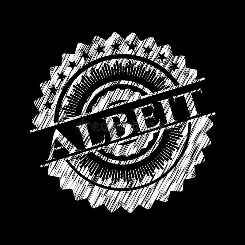 Albeit with Chalkboard Texture. Vector Illustration Stock Vector ...