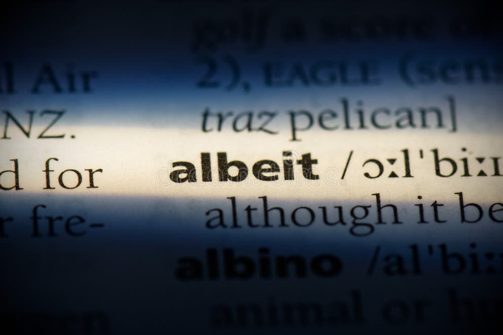 Albeit stock photo. Image of etymology, concept, paper - 161578046