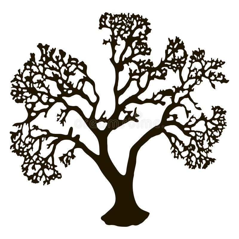 Albero senza foglie illustrazione vettoriale. Illustrazione di ... Albero senza foglie illustrazione vettoriale. Illustrazione di ...