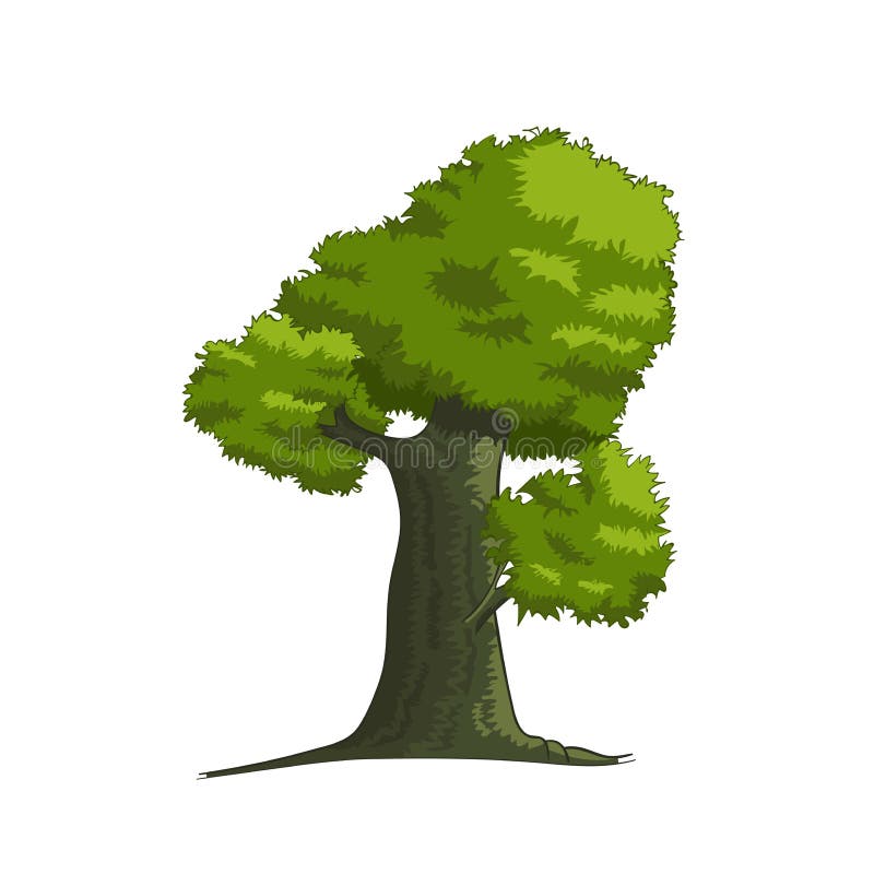 Albero Stilizzato Di Vettore Illustrazione Vettoriale - Illustrazione ...