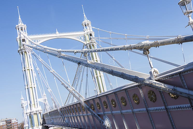 Albert Bridge Abstract stock image. Image of historic - 52572653