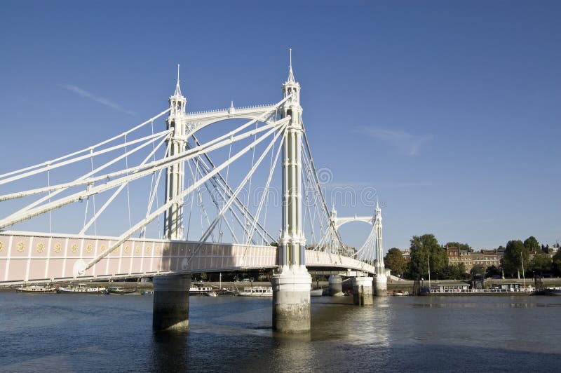 Albert Bridge, London stock image. Image of albert, city - 27130005