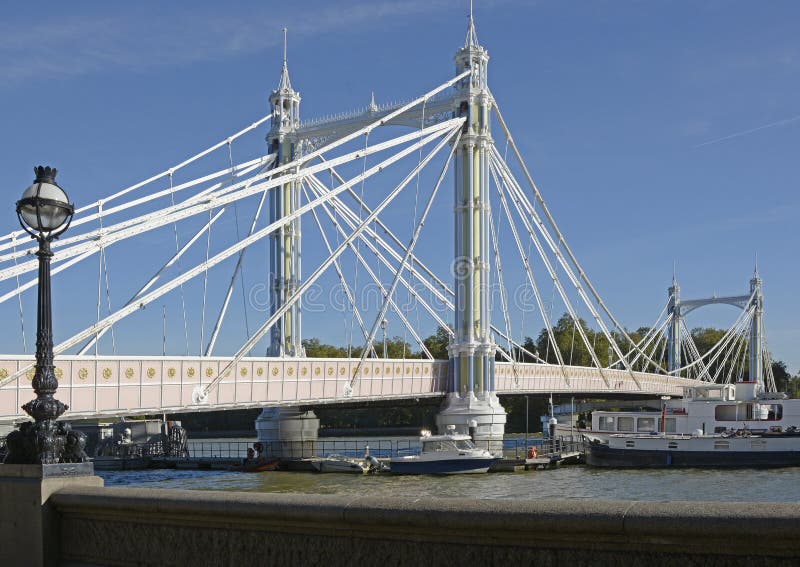 Albert Bridge, London, England Stock Image - Image of england, bridge ...