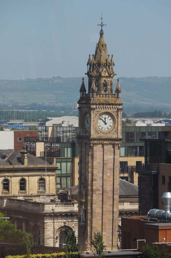 Albert Clock in Belfast stock photo. Image of cityscape - 119543412