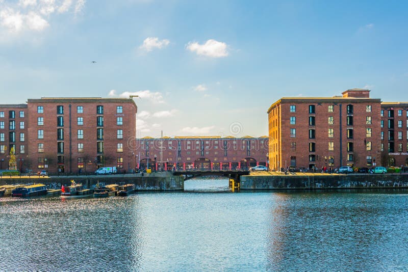 Albert Dock in Liverpool during a Sunny Day, England Editorial Stock ...