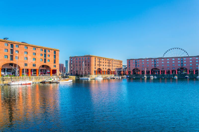 Albert Dock in Liverpool during a Sunny Day, England Editorial Stock ...