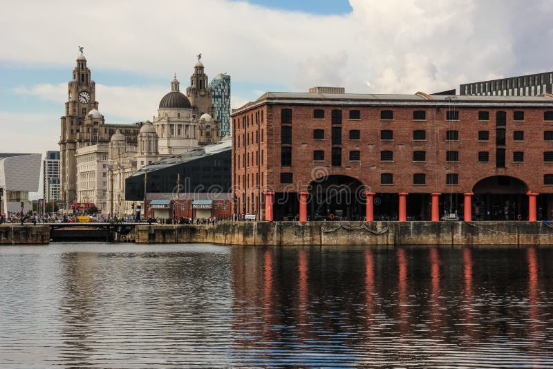 Liverpool water front stock image. Image of mersey, landmark - 38862935