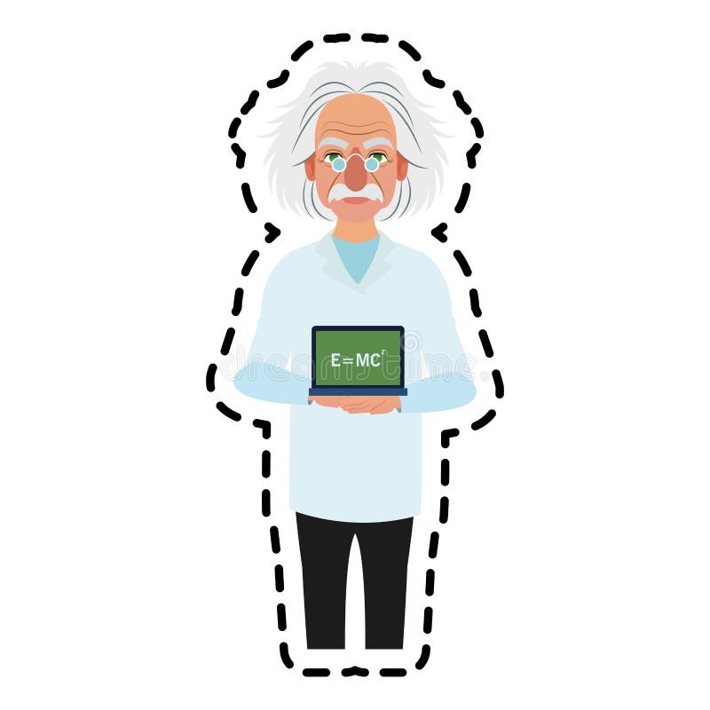 Albert einstein icon image stock illustration. Illustration of male ...