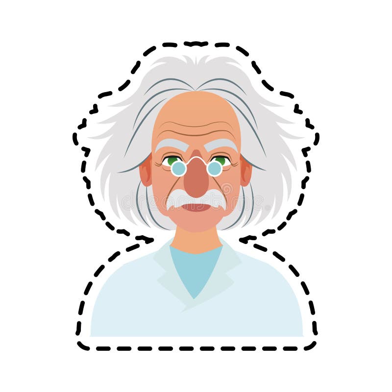 Albert einstein icon image stock illustration. Illustration of graphic ...