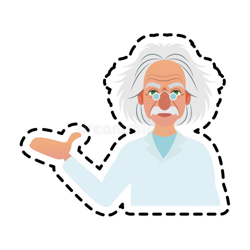 Albert einstein icon image stock illustration. Illustration of ...