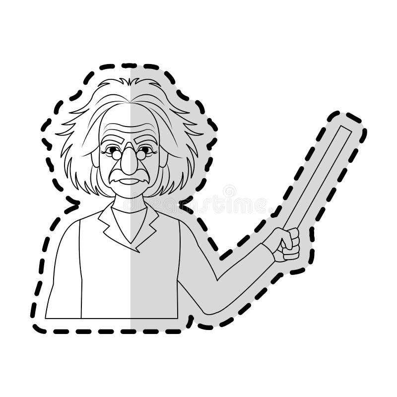 Albert einstein icon image stock illustration. Illustration of glasses ...