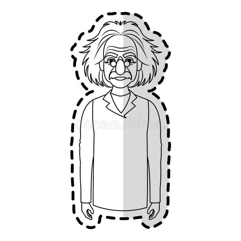 Albert einstein icon image stock illustration. Illustration of male ...