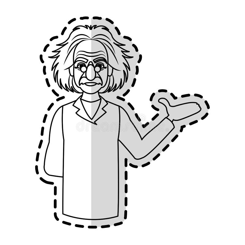 Albert einstein icon image stock illustration. Illustration of albert ...