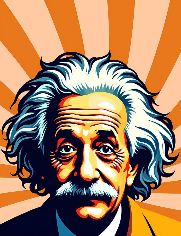 Albert Einstein Pop Art. Albert Einstein in Vector Pop Art Portait ...