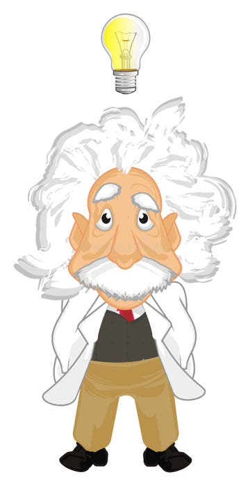 Cartoon Albert Einstein Idea Stock Illustrations – 52 Cartoon Albert ...