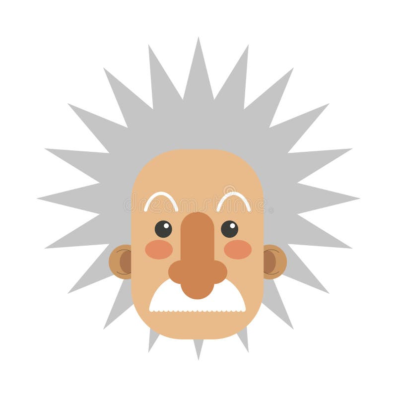 Albert Einstein Symbolsbild Stock Illustrationer - Illustration av ...