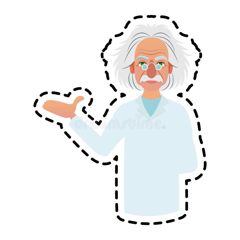 Albert Einstein Symbolsbild Stock Illustrationer - Illustration av folk ...