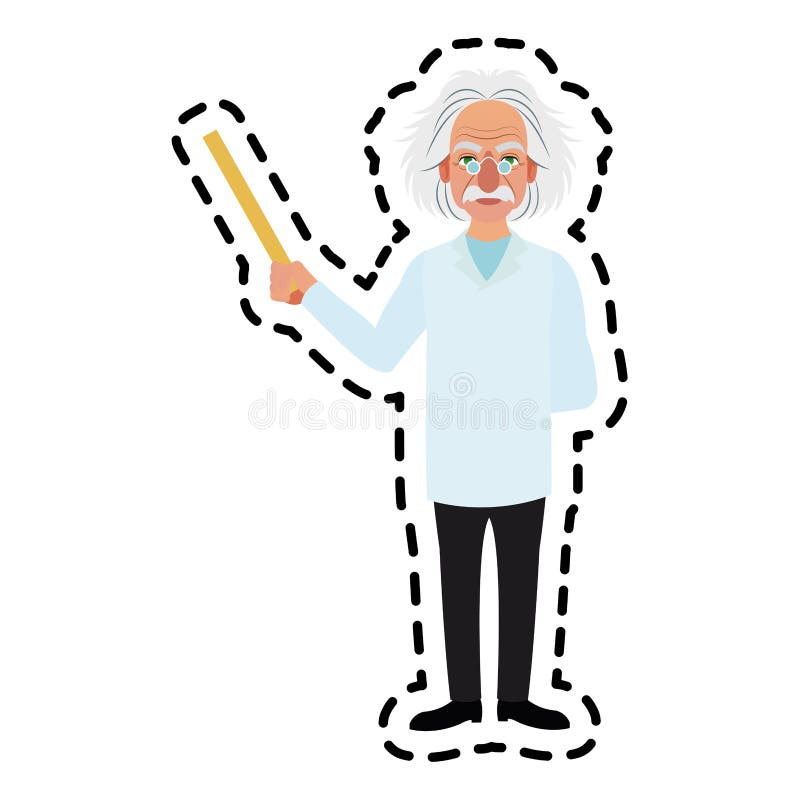 Albert Einstein Symbolsbild Stock Illustrationer - Illustration av ...