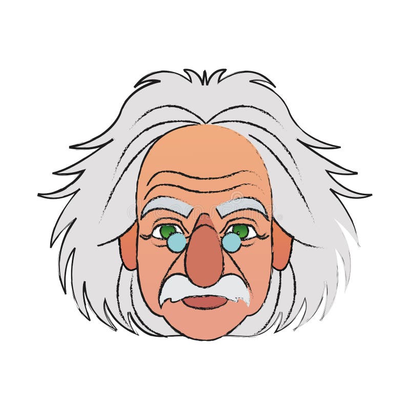 Albert Einstein Symbolsbild Stock Illustrationer - Illustration av ...