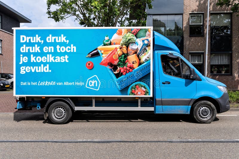 Albert Heijn delivery van editorial image. Image of netherlands - 322538935