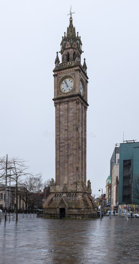 Albert Memorial Clock, Belfast Stock Image - Image of daytime ...