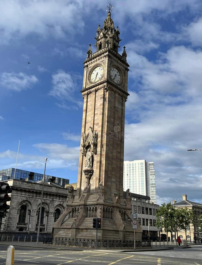 The Albert Memorial Clock, Queen S Square in Belfast Editorial Stock ...