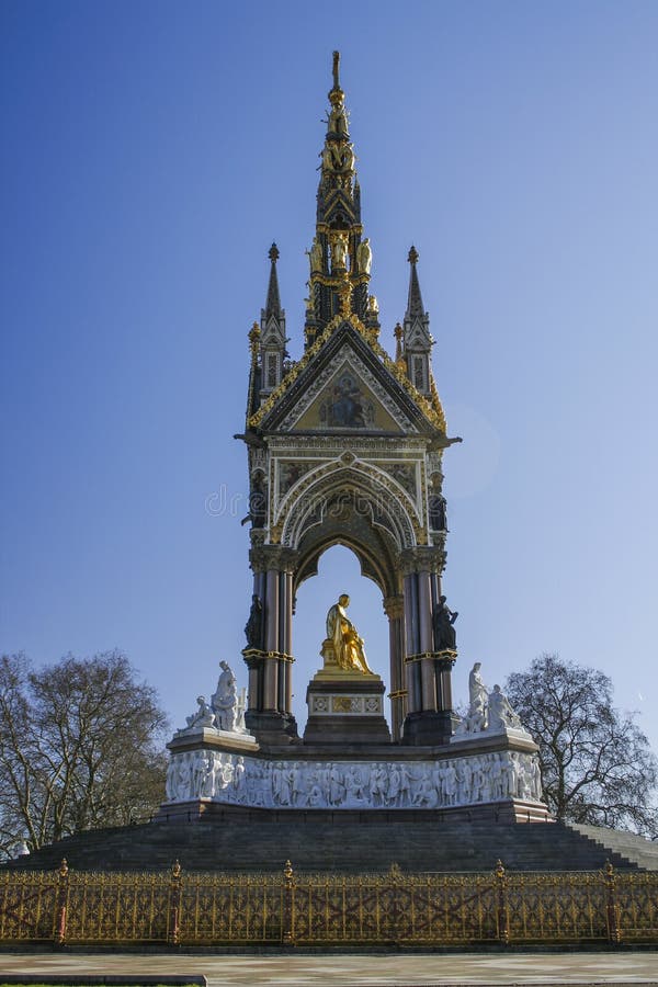 Albert Memorial, London, UK. Stock Image - Image of nobility, british ...