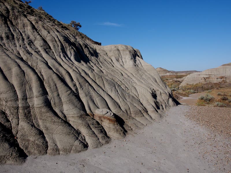 Alberta Badlands and Geological Formations Stock Photo - Image of ...