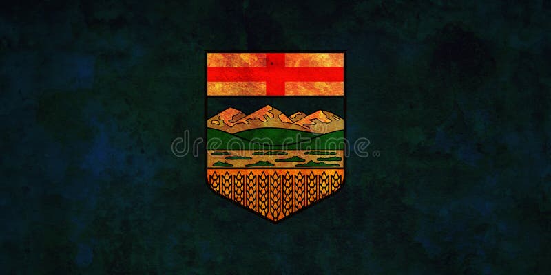 Alberta flag stock illustration. Illustration of flag - 215953441