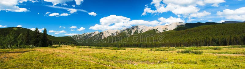 Alberta Foothills and Mountains Stock Photo - Image of power, panorama ...