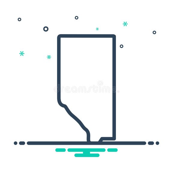 Mix Icon for Alberta, Canada and Calgary Stock Illustration ...