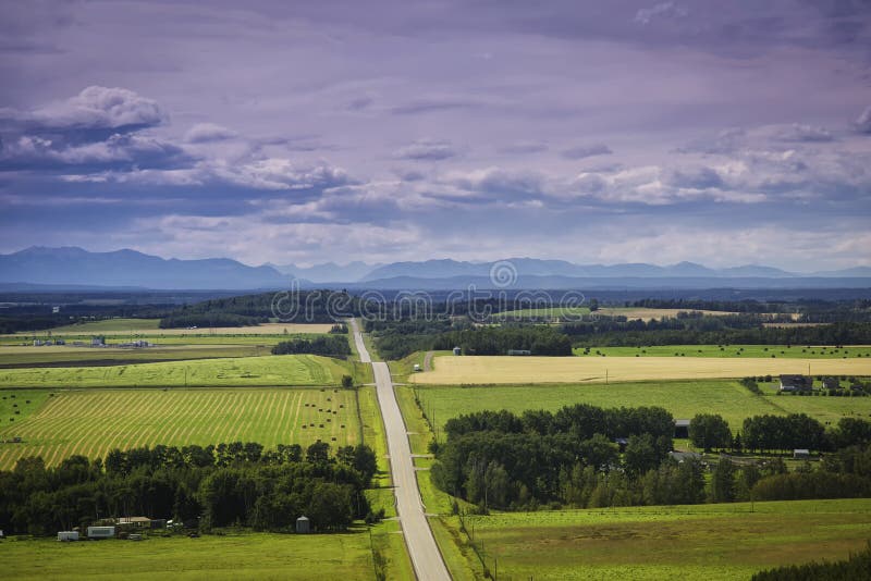 Alberta Landscape stock photo. Image of farmland, farm - 41775116